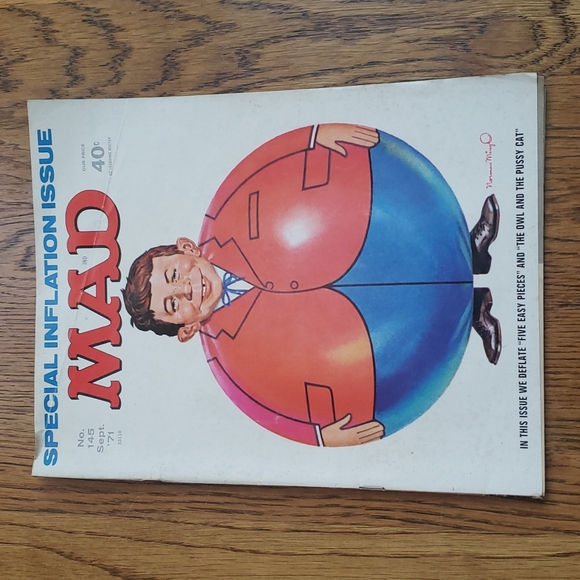 Other | Vintage 7s Mad Magazine No 145 September 71 Special Inflation ...